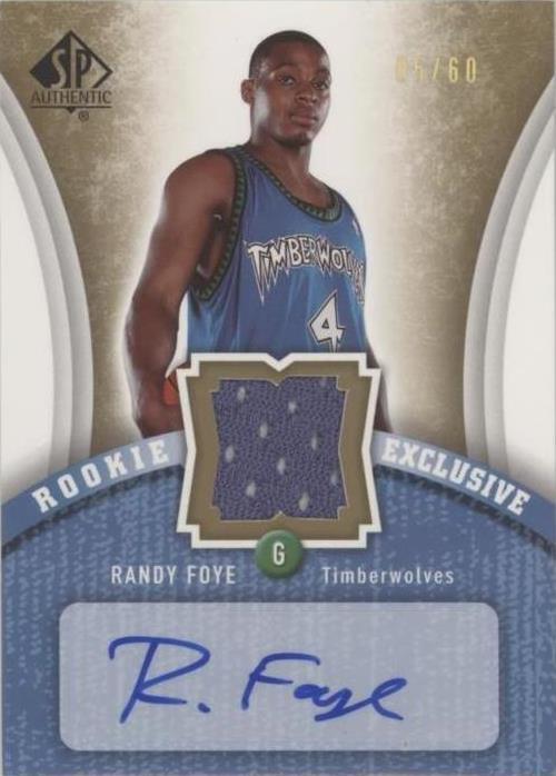 2006-07 SP Authentic - Rookie Exclusive Jerseys Randy Foye #RE-RF ...
