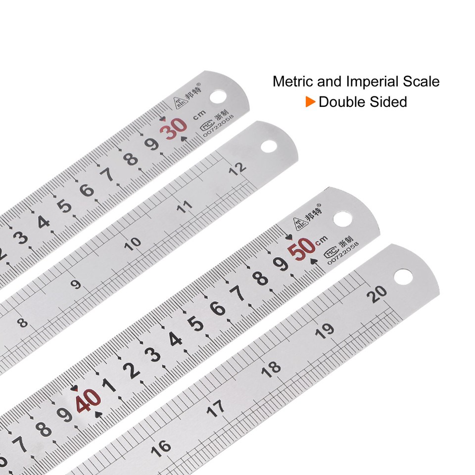 Gerade Lineal Set 12"x1.02" 20"x1.14" 201 Metrik English System Lineal ...