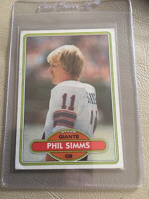 1980 TOPPS FOOTBALL #225 PHIL SIMMS RC MOREHEAD STATE - GIANTS | eBay