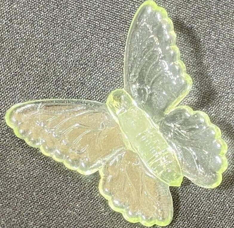 Green Vaseline glass butterfly insect monarch glow moth animal uranium ...
