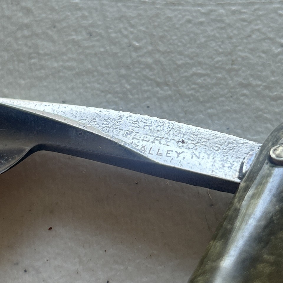 Vtg Case Brothers Straight Razor Little Valley NY | eBay