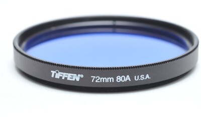 Tiffen 72mm 80A Blue Color Glass Filter | eBay