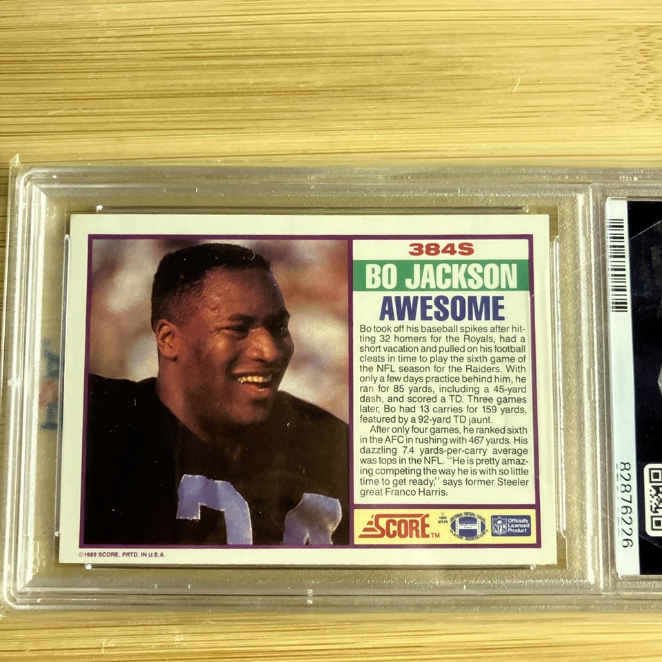 (4) Bo Jackson & Deion Sanders SP Dual Sport Editions - PSA 9s - HI ...