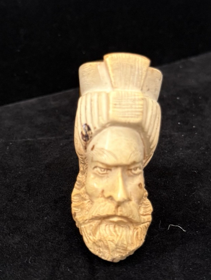 Antique Hand-Carved Meerschaum Figural Pipe – Bearded Ottoman Man ...