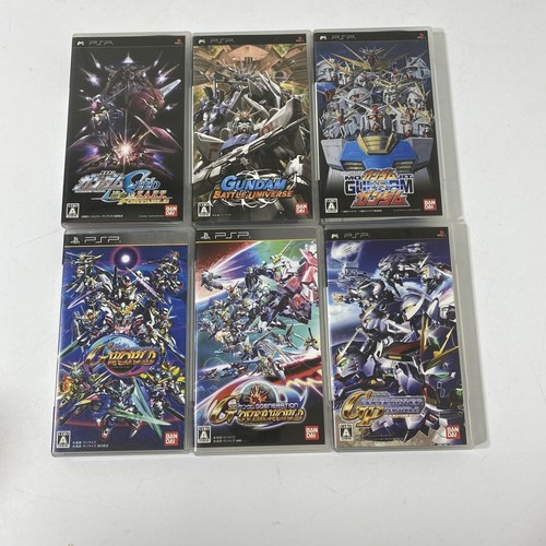 Lot of 6 PSP Gundam Games Japan Import G Generation, Battle Universe ...