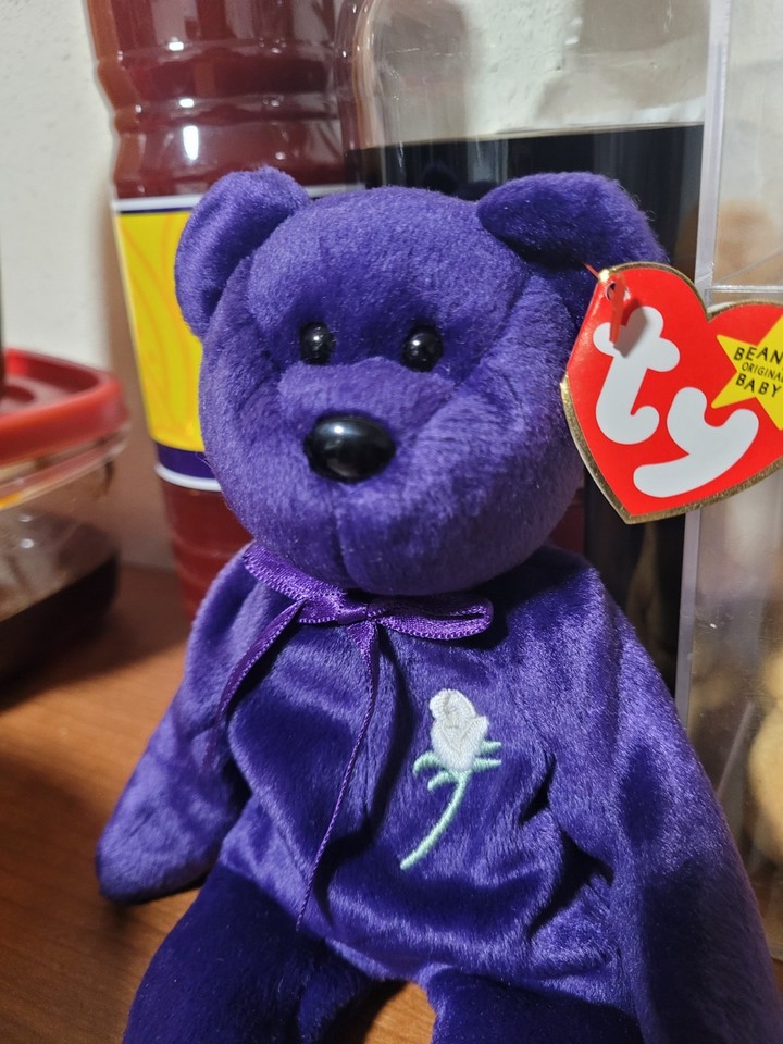 Rare Princess Di Ty Beanie Babies Princess Bear Toy Good Condition ...