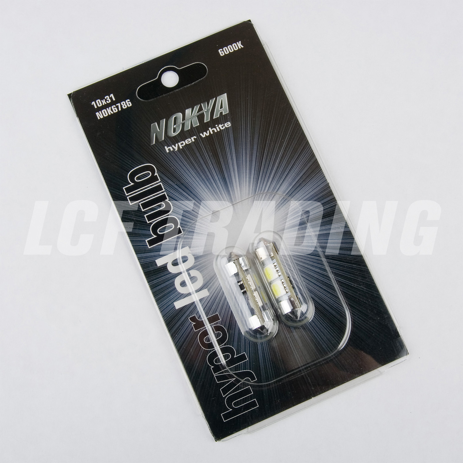 Nokya 10x31 Dome LED Bulb Hyper White 6000K NOK6786 2-LED's QTY=2 | eBay