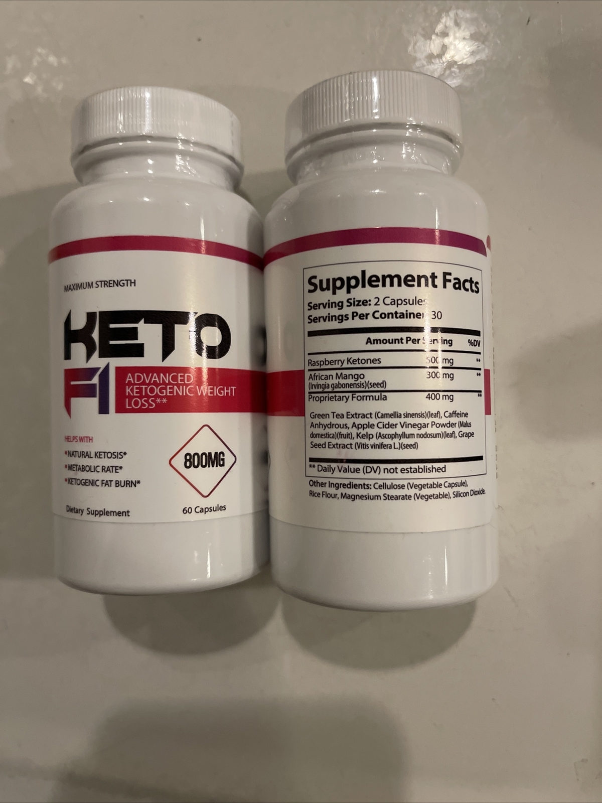 (2 pack) KETO F1 Advanced Ketogenic Weight Loss 800mg 120 Caps Total ...