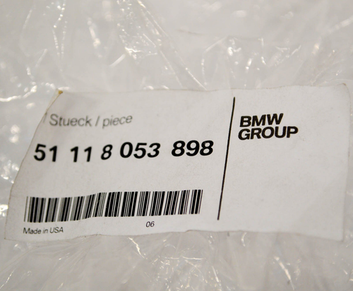 NEW BMW X5 SERIES F15 FRONT BUMPER LICENSE PLATE BRACKET 51118053898 ...