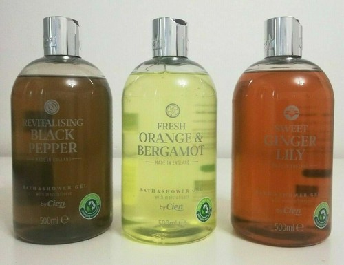 Cien Luxury Orange & Bergamot Black Pepper Gingerlily Bath & Shower Gel ...