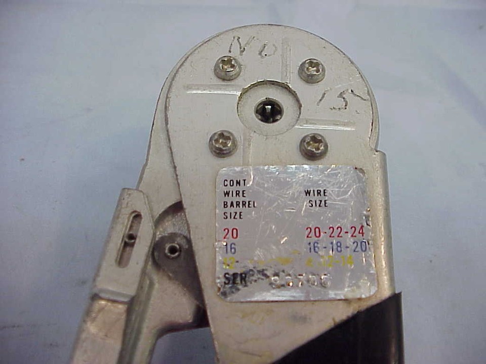 Buchanan 10692 Mil-Spec MS3191-1 Ratchet Hand Crimp Tool w/11-7771-5 ...