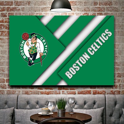 Boston Celtics NBA Team Basketball Home Decor Art Print EXTRA LARGE 66 ...