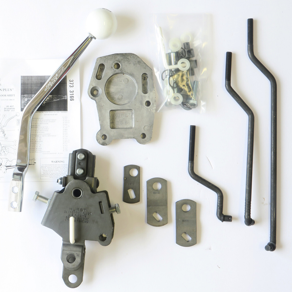 HURST 1962-1964 Ford Mercury Full Size BW T10 4 Speed Shifter Kit ...