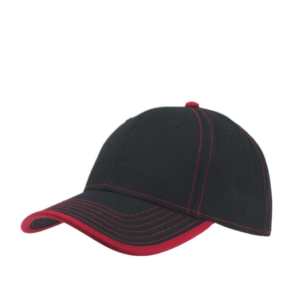 New Contrast Color Stitching Binding Trim Structured Cotton Baseball ...
