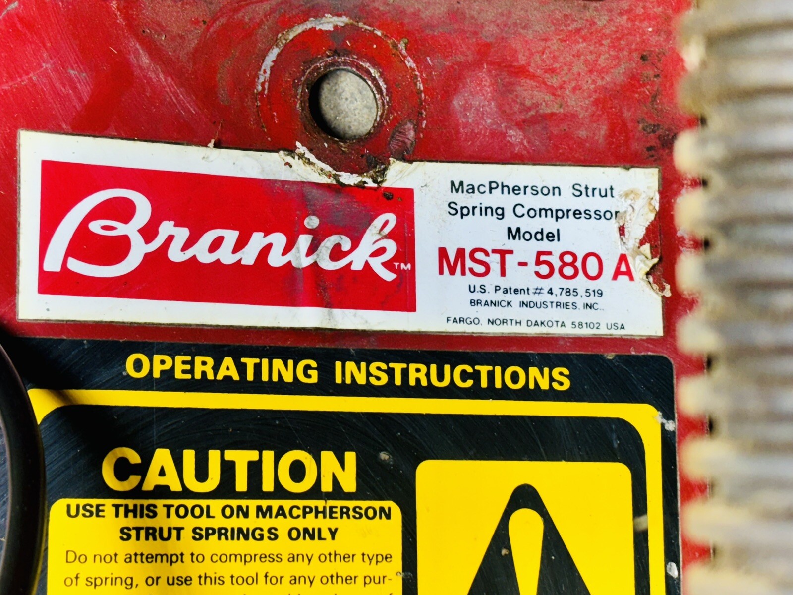 Branick MacPherson Strut Spring Compressor Mst-580a for sale online | eBay