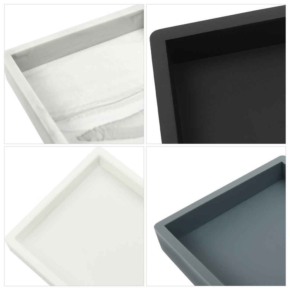 Bathroom Vanity Tray Shatterproof Silicone Bathroom Tray Non-Slip ...