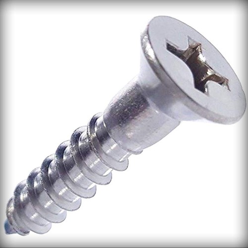 New Pack of 25 Pcs #6 x 1-1/2" inch Phillips-Drive Flat Head Wood ...