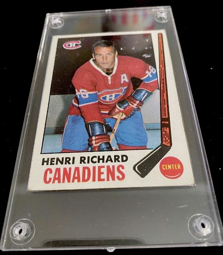 1969 TOPPS HENRI RICHARD #11 HOCKEY CENTER MONTREAL CANADIENS… HOF | eBay