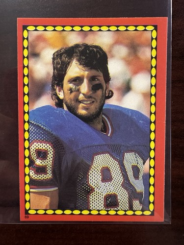 1988 Topps Stickers #69 Mark Bavaro - Giants / #38 Anthony Toney ...