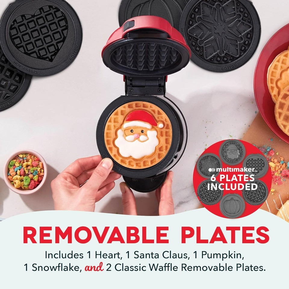 DASH Holiday MultiMaker® Mini System - Waffle Maker with Six 4 ...