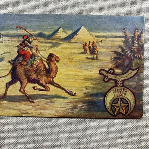1915 Shriner Riding A Camel in Egypt Shriners Masonic Fraternal | eBay