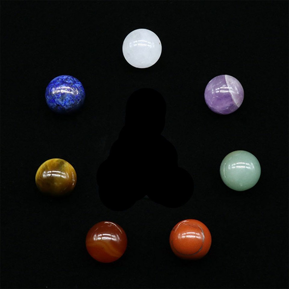 7 Star Array Chakra Stones Crystal Sphere Ball Reiki Healing Natural ...