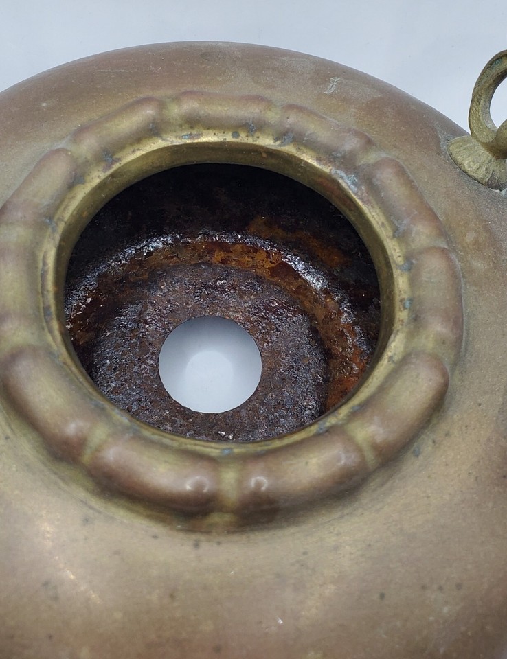 Antique Rare Victorian Rocking Teapot Warmer Stand Stunning Piece Brass ...