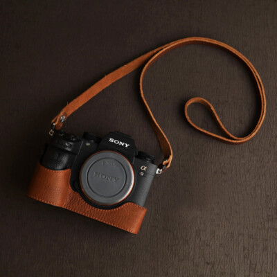 Real Leather Camera Bag Case Cover Belt For Sony A7M4 A1 A7S3 A9 A7M3 ...