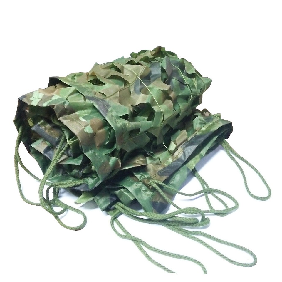 13-26Ft Military Woodland Camouflage Netting Cutable Camo Net Camping ...
