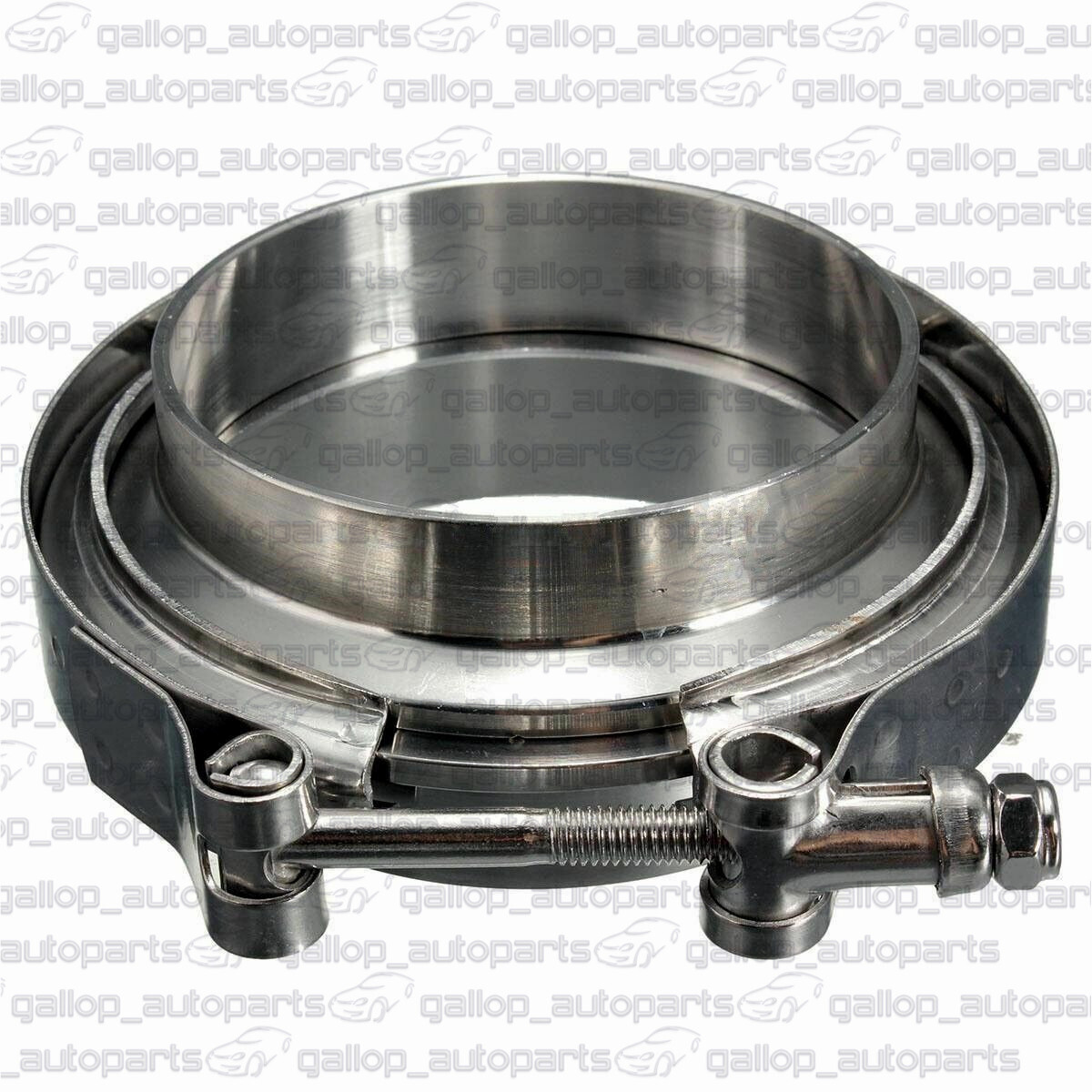 3" inch 76mm V-Band Vband Clamp Stainless Steel flange turbo exhaust ...