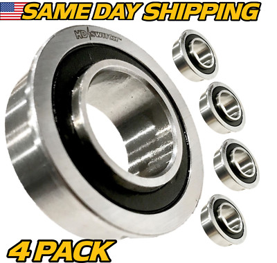 (4 Pack) Flange Bearings fits Bobcat 2188123-03 w/ Hi-Temp Grease ...