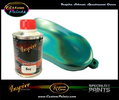 INSPIRE SPECTRACOAT GREEN 8oz AIRBRUSH, CUSTOM PAINT, SPECTRAFLAIR ...