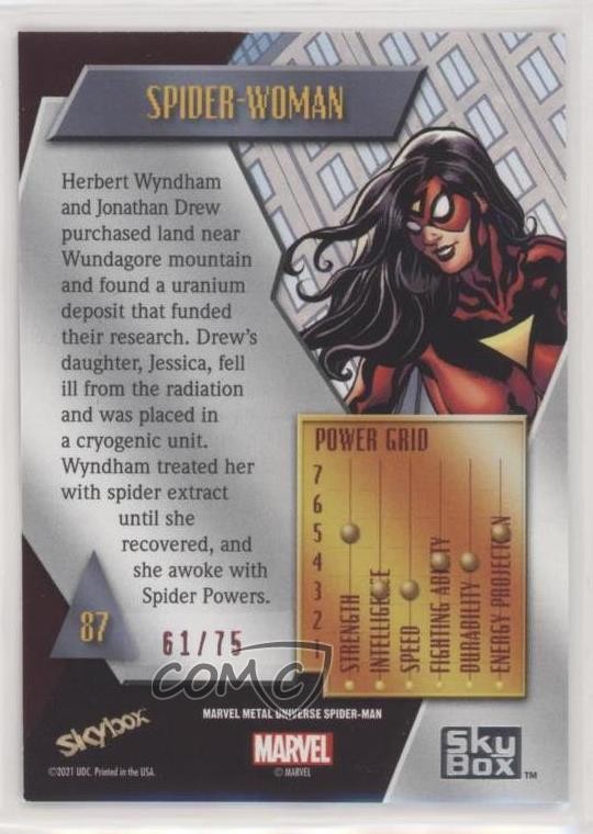 2022 Marvel Metal Universe Spider-Man Pink Light FX 61/75 Spider-Woman ...