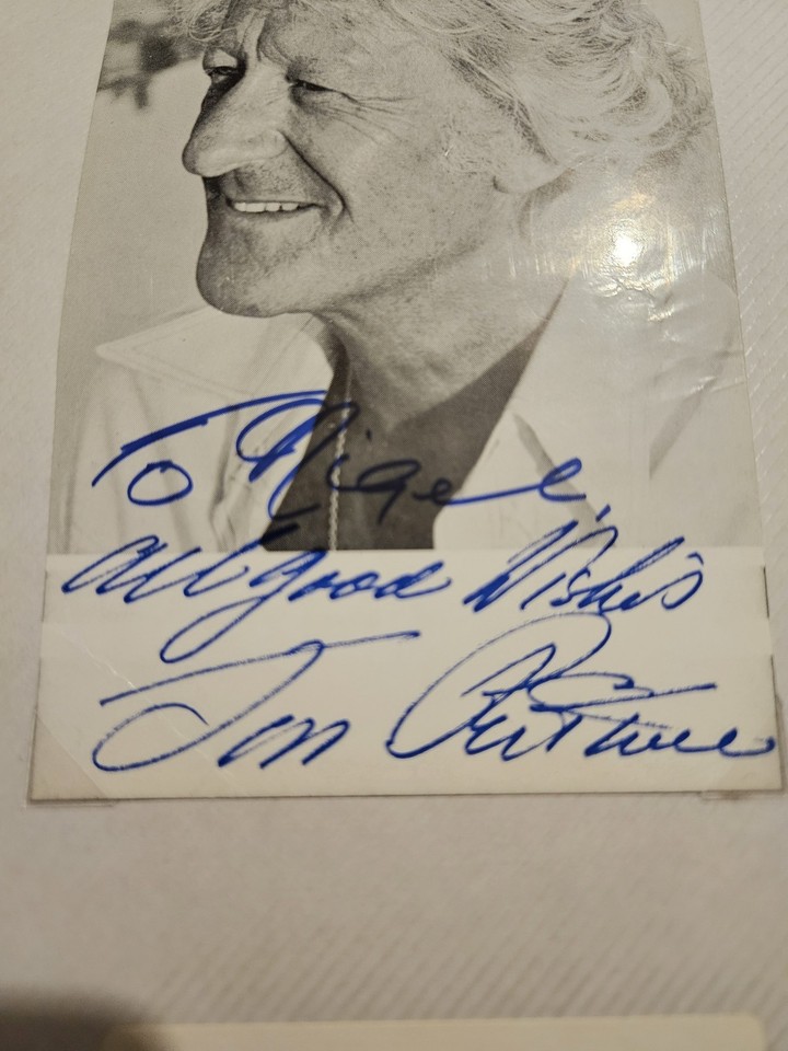 2 x Dr Who Jon Pertwee & Peter Davison Signed Autograph Photo's | eBay UK