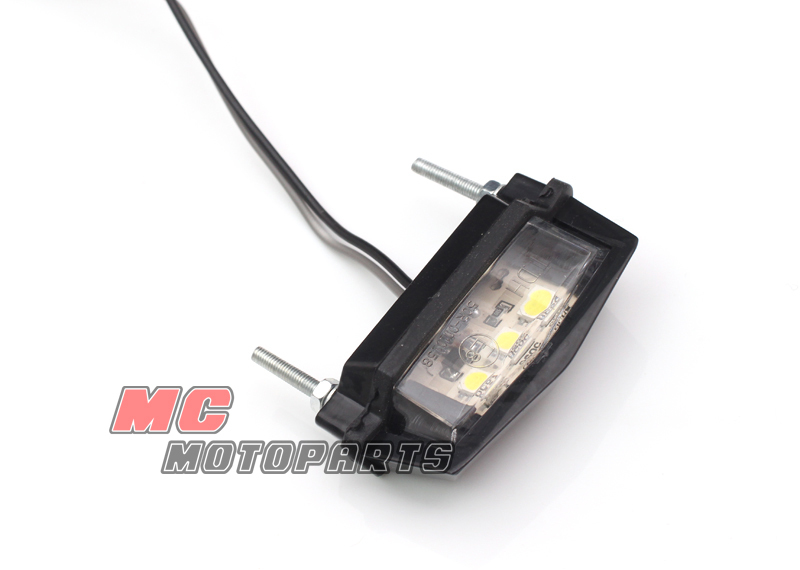 MOTORCYCLE LED REAR TAIL LIGHT NUMBER PLATE QUAD BIKE/SCOOTER/MOPED | eBay