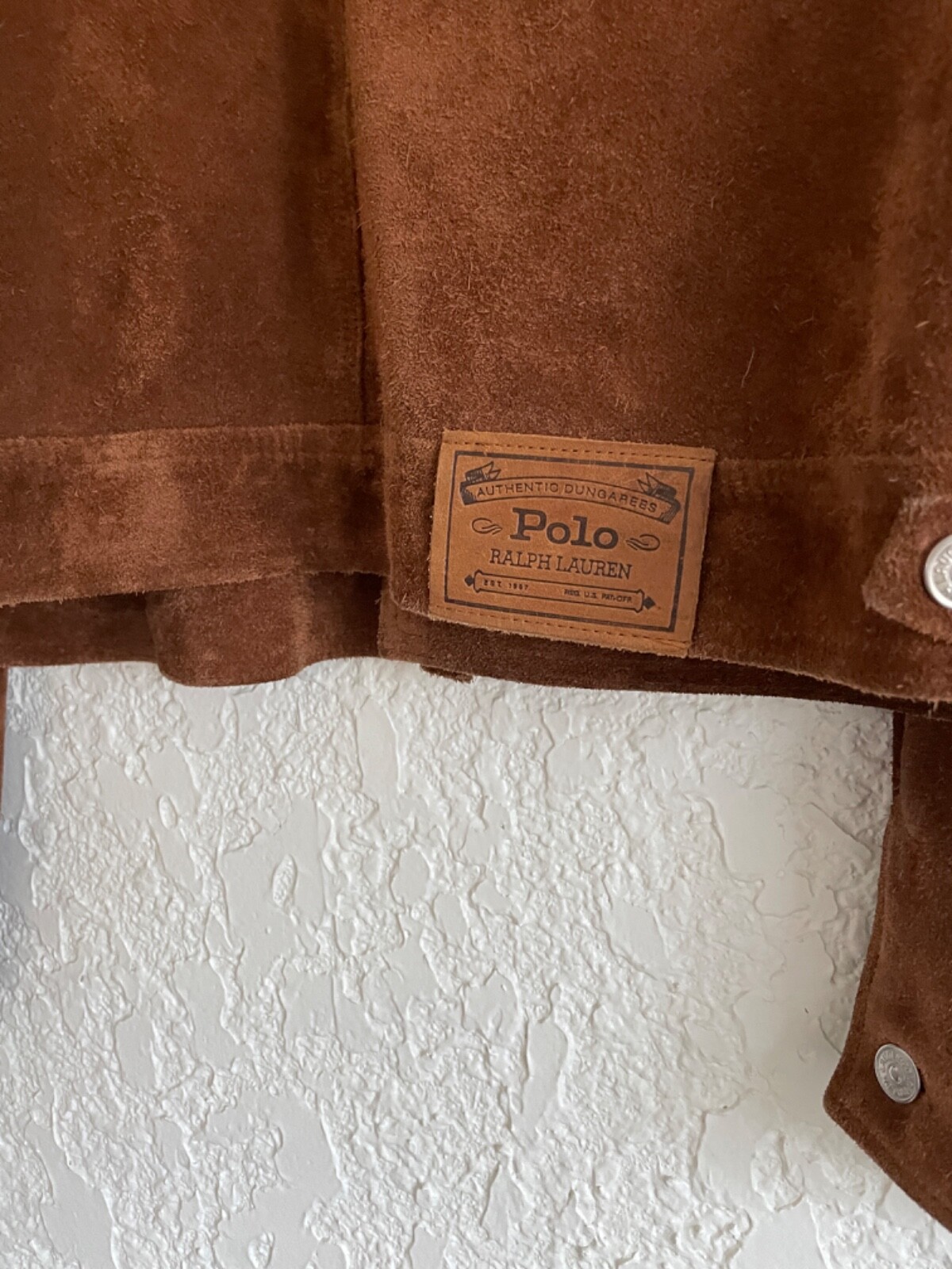 🔥 Polo Ralph Lauren® RARE 80s Dungarees Western Roughout Suede Jacket RRL - XL | eBay