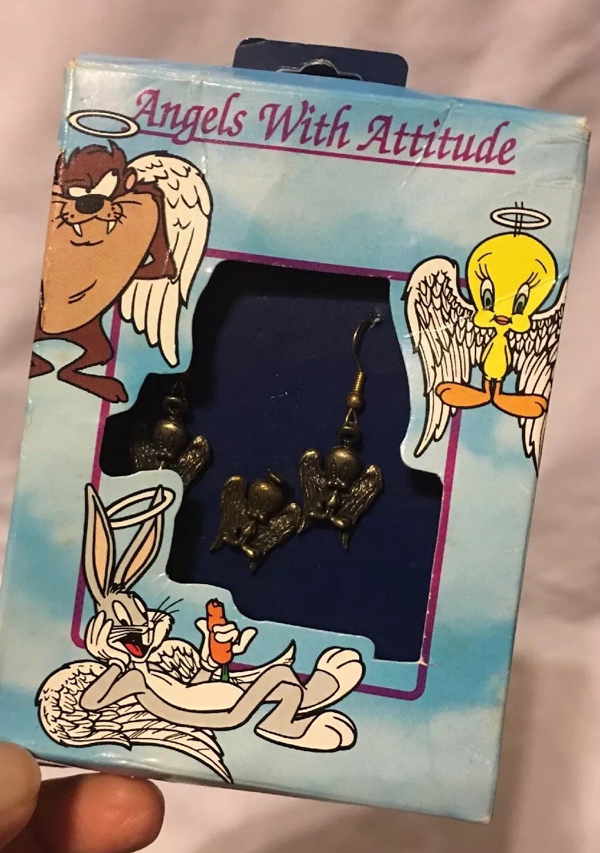 VTG Looney Tunes Tweety Bird Guardian Angel With Attitude Jewelry Set ...