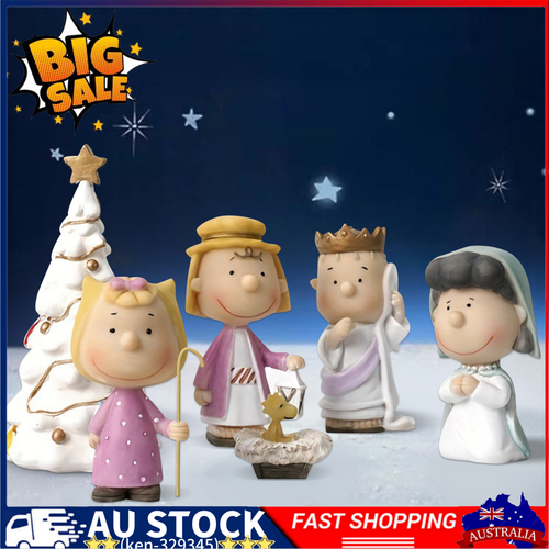 Lenox-Peanuts.Nativity Christmas Pageant Set Snoopy Charlie Brown Linus ...