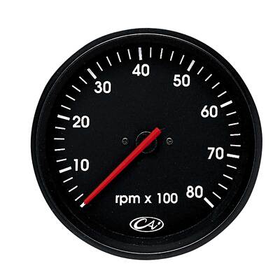 Smiths International Tachometer, 0-8000 RPM Range - 80mm Diameter ...