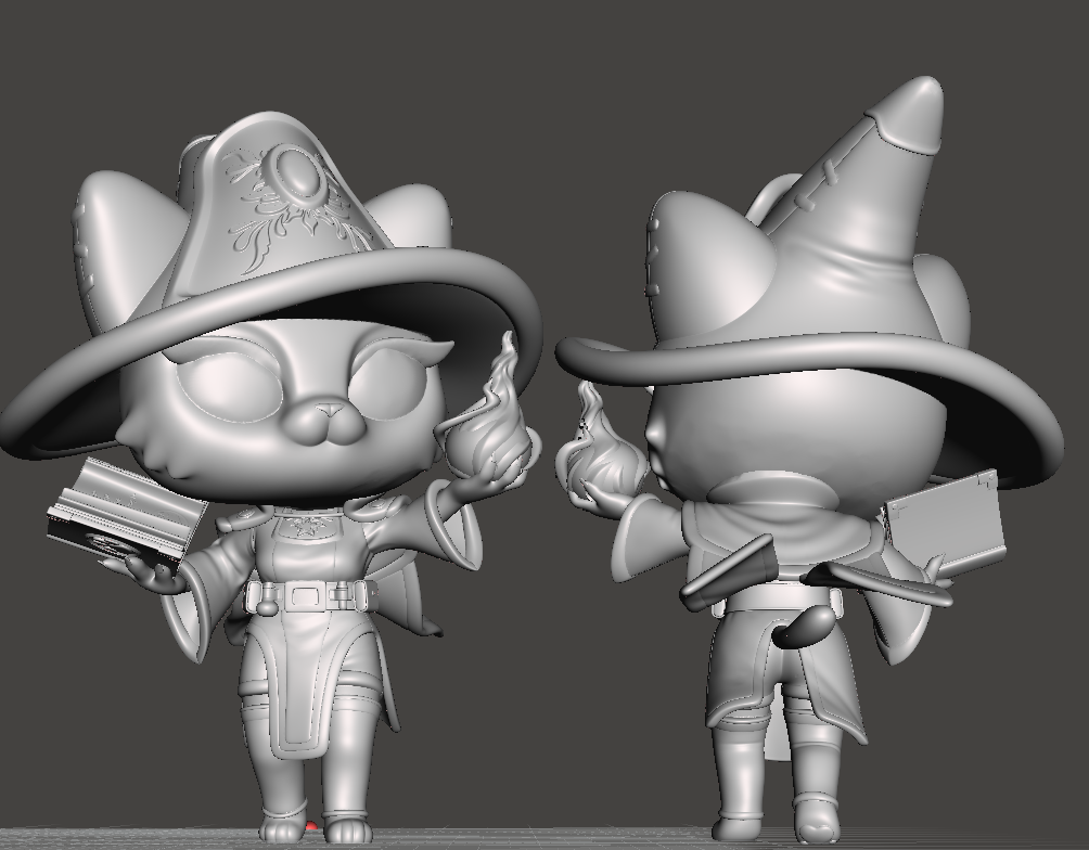 Gray Chibi Cat