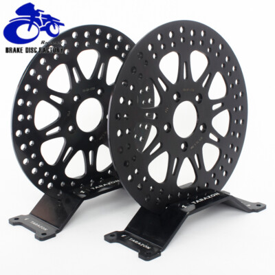 Front Rear Brake Rotors for Harley Heritage Softail Fatboy Deluxe FLSTN ...