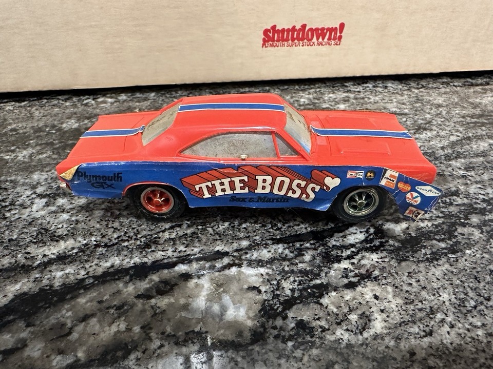 1969 Shutdown Plymouth Super Stock Drag Racing 1/32 Scale Slot Car ...