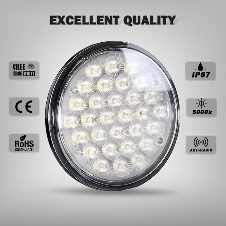 2x Par46 150W LED Aviation Grade Aircraft Landing Light 12000 Lumens ...