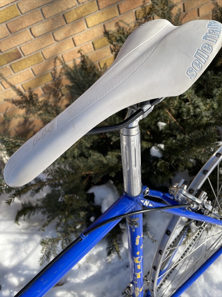 VINTAGE ZULLO ROAD BIKE COLUMBUS SL CAMPAGNOLO RECORD CINELLI 55 cm ctt ...