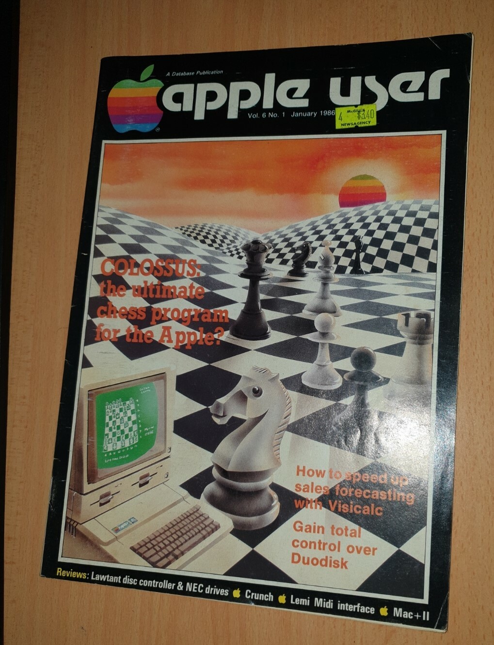 Apple User Vol 6 No 1 & 6 June 1986 & Incider January 1988 Apple II ...