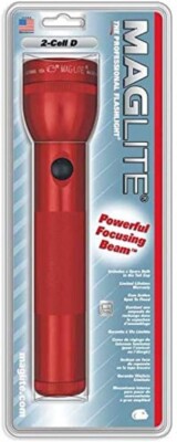 Maglite Heavy-Duty Incandescent 2-Cell D Flashlight, Red. New! | eBay