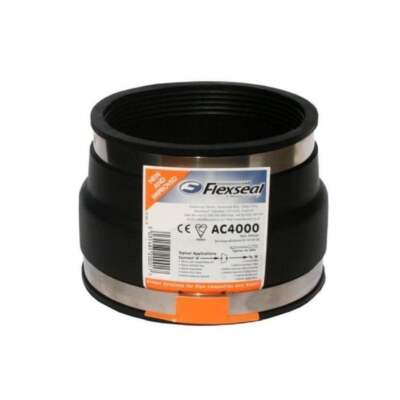 Flexible Adaptor AC4000 4" 100mm Coupling Underground Drainage Clay to ...