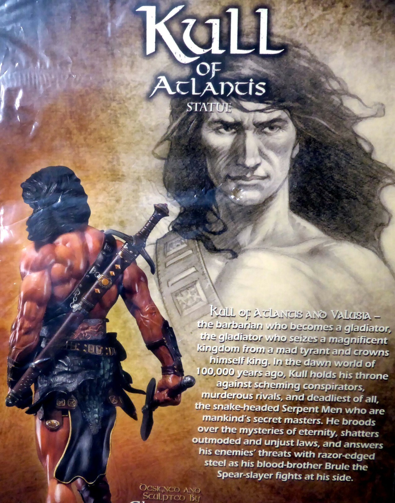 Kull of Atlantis Statue New Sealed Clay Moore Robert E Howard Marvel ...