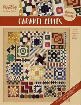 CARAMEL APPLES 70"x76" BOM Quilt Pattern FriendFolks FF 268 By Sue ...