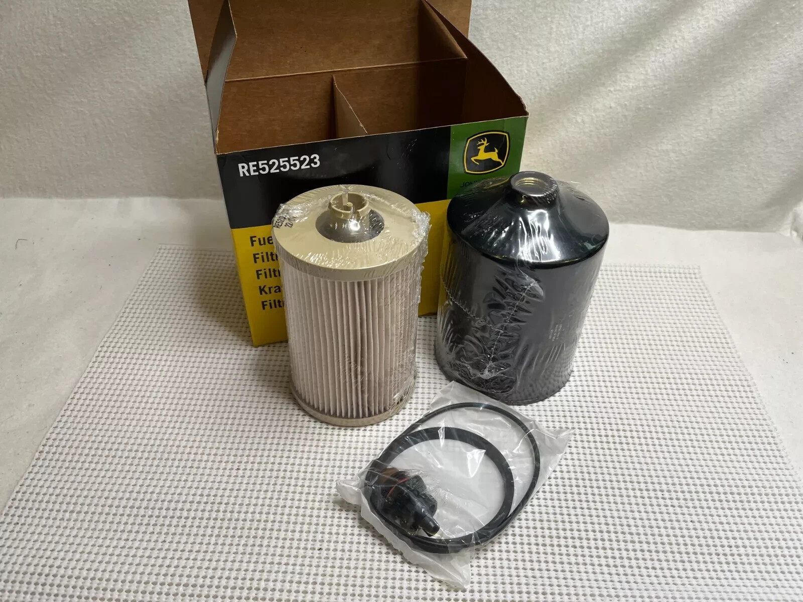 Fuel Filter Kit Genuine John Deere RE525523 for Excavator Models 250D ...